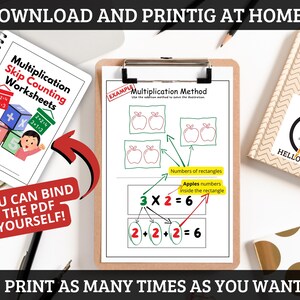 Skip Counting Multiplication Facts Worksheets Practice, Times Tables ...