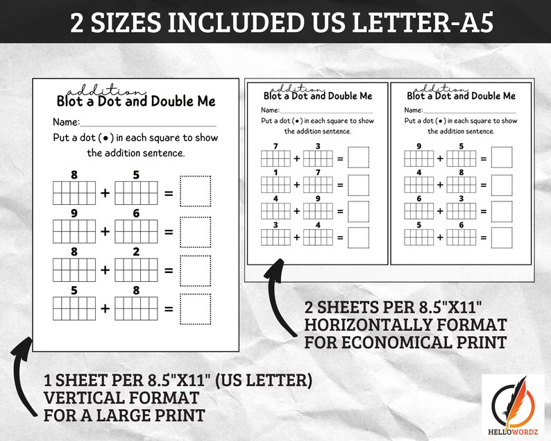 Addition Worksheets Ten Frame up to 10 Addition to 20 Math Preschool to ...