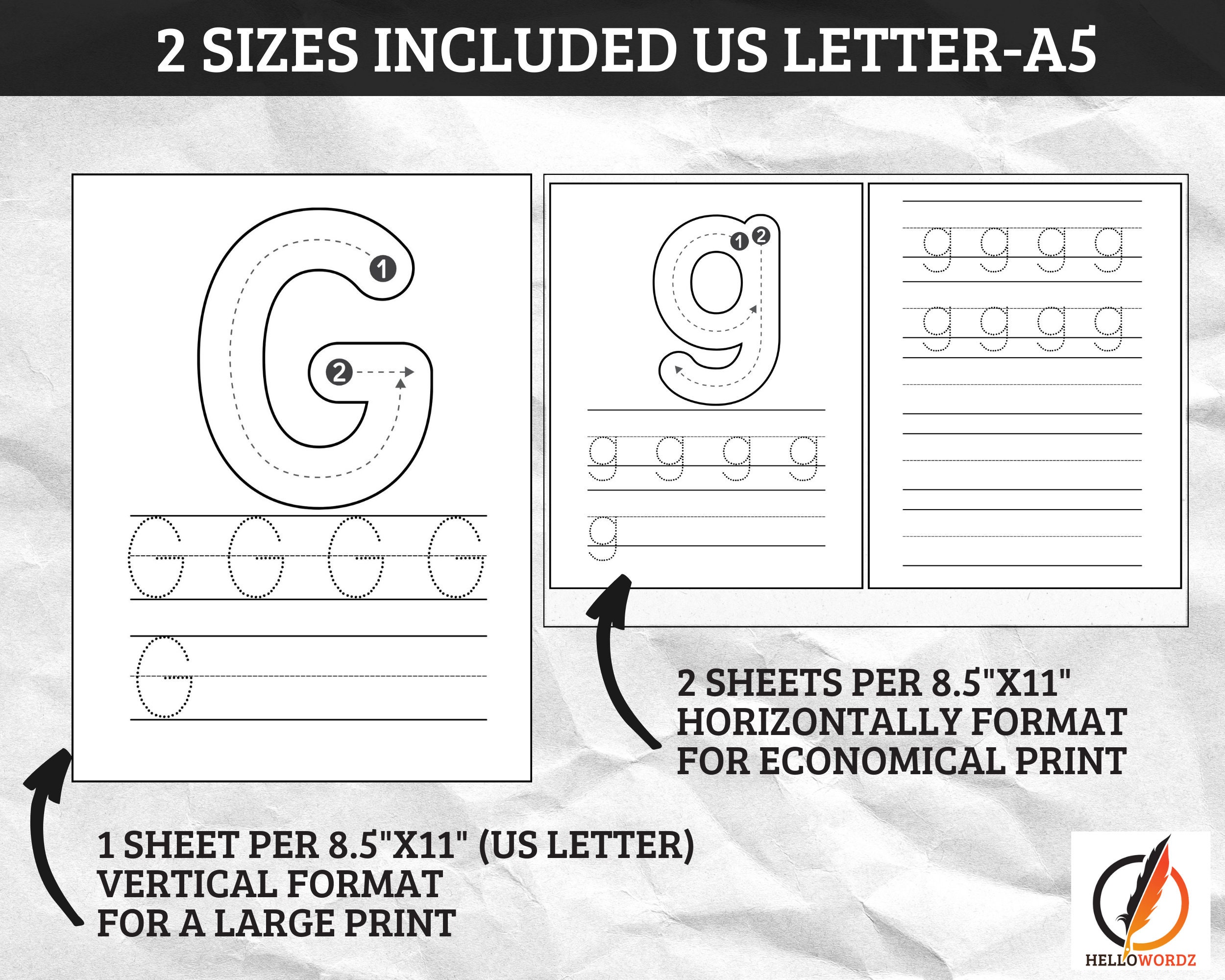 Letter Tracing Guide Worksheets Alphabet Tracing Sheets Abc, Printable ...