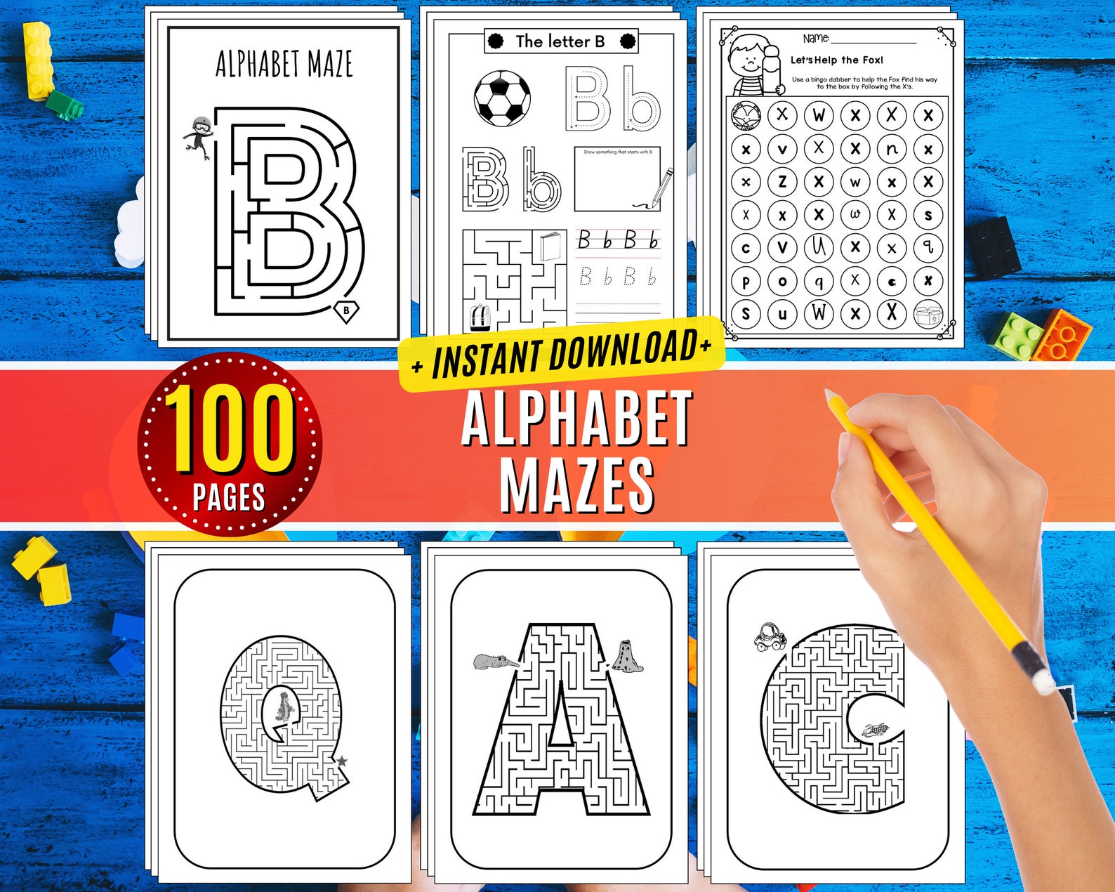 Alphabet Maze Letter Worksheets Abc Mazes Activity Letter Recognition ...