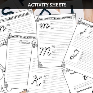 Cursive Handwriting Worksheets Practice Workbook for Kids Letter ...