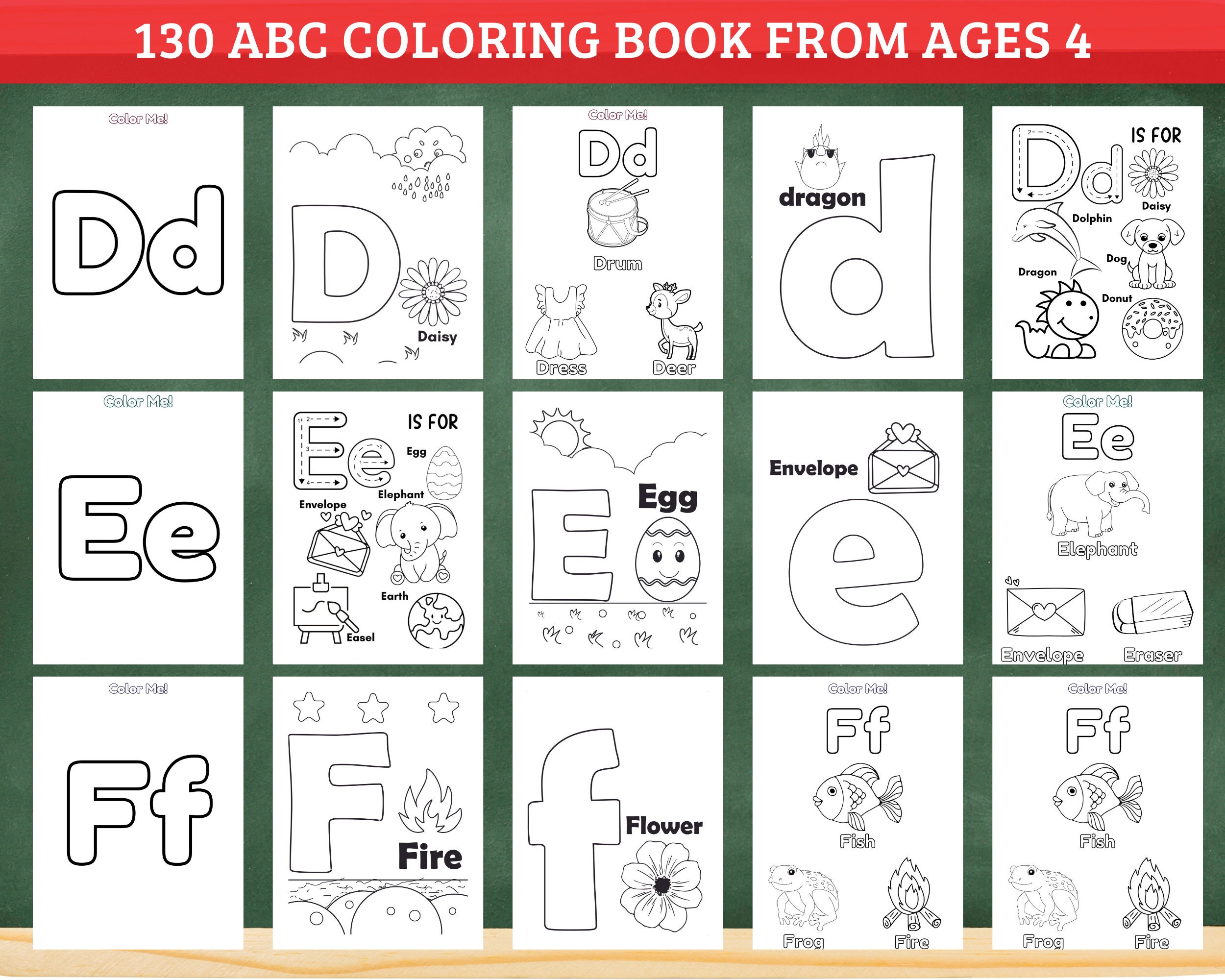 Alphabet Coloring Book, Abc Coloring Alphabet Letter Worksheets, Trace ...