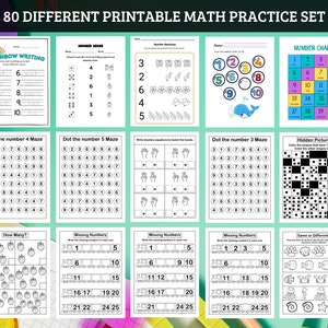 Preschool Math Worksheets Printables for Number Learning & Counting ...