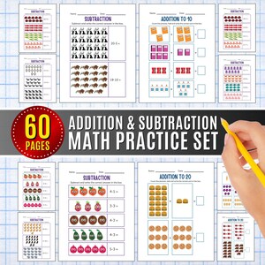 1st Grade Math Worksheets: Addition & Subtraction Practice (printable ...