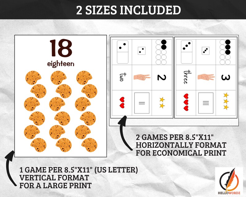 60 Numbers Flashcards Educational Card Numbers Printables Preschool ...