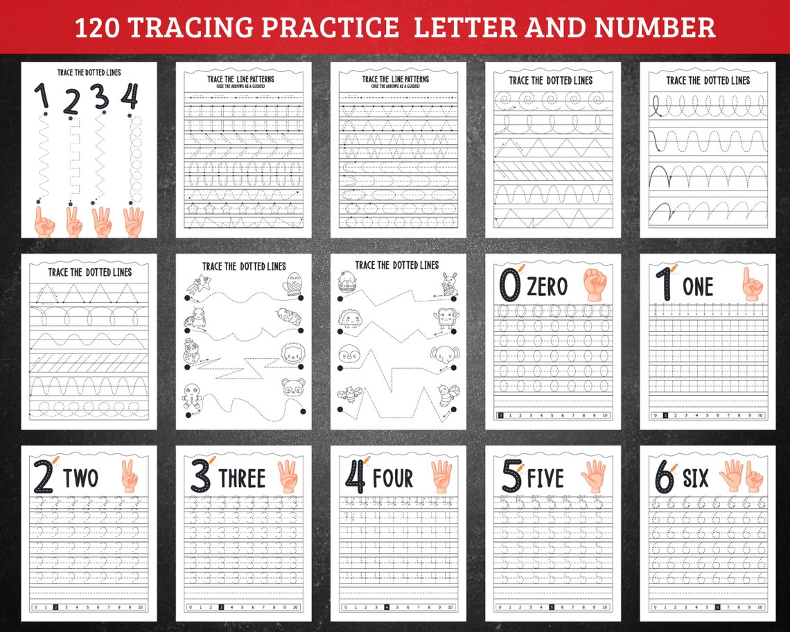 Tracing Workbook: Letters, Numbers, Shapes - Handwriting Practice ...