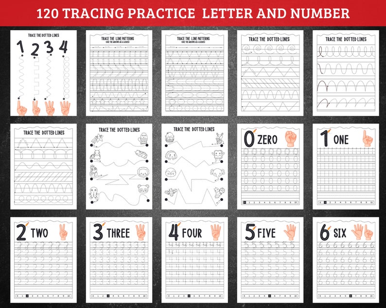 Tracing Worksheets Numbers and Letters, Abc Tracing Sheets, Handwriting ...