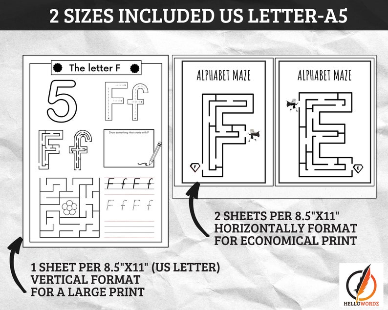 Alphabet Maze Letter Worksheets Abc Mazes Activity Letter Recognition ...