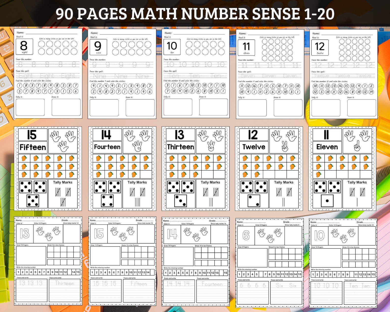 Worksheets Number Sense Preschool Early Math Activities Learn Counting ...