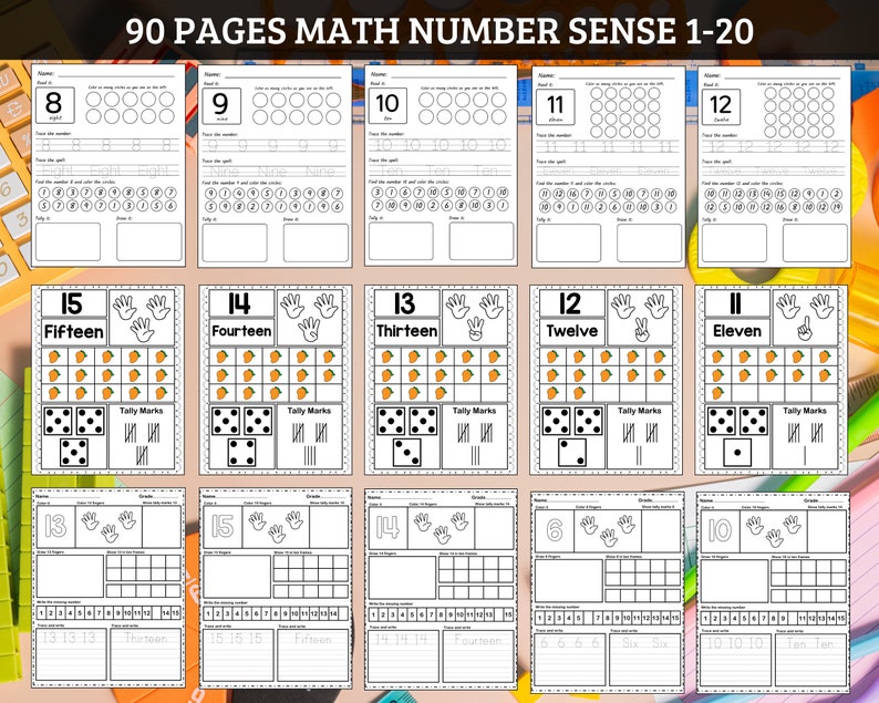 Worksheets Number Sense Preschool Early Math Activities Learn Counting ...