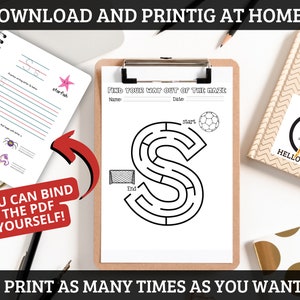 Letter S Preschool Worksheet Practice S Tracing Activity Crafts ...