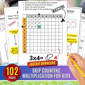 Skip Counting Multiplication Facts Worksheets Practice, Times Tables ...