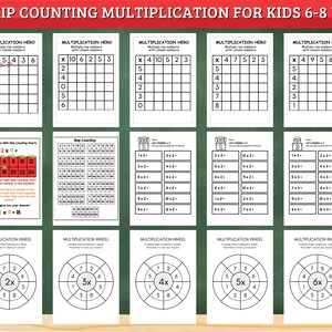 Skip Counting Multiplication Facts Worksheets Practice, Times Tables ...