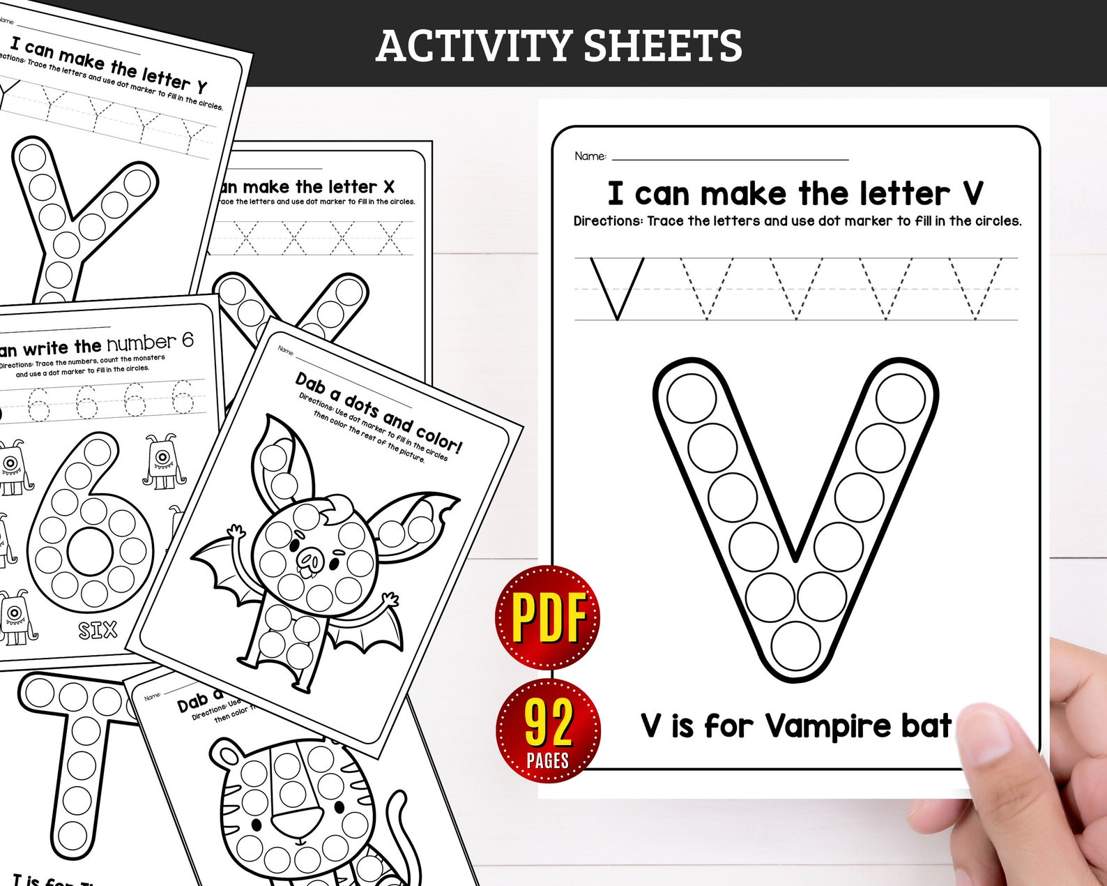 Worksheet Dot Marker Letters Coloring Alphabet Animal ABC Do a Dot ...