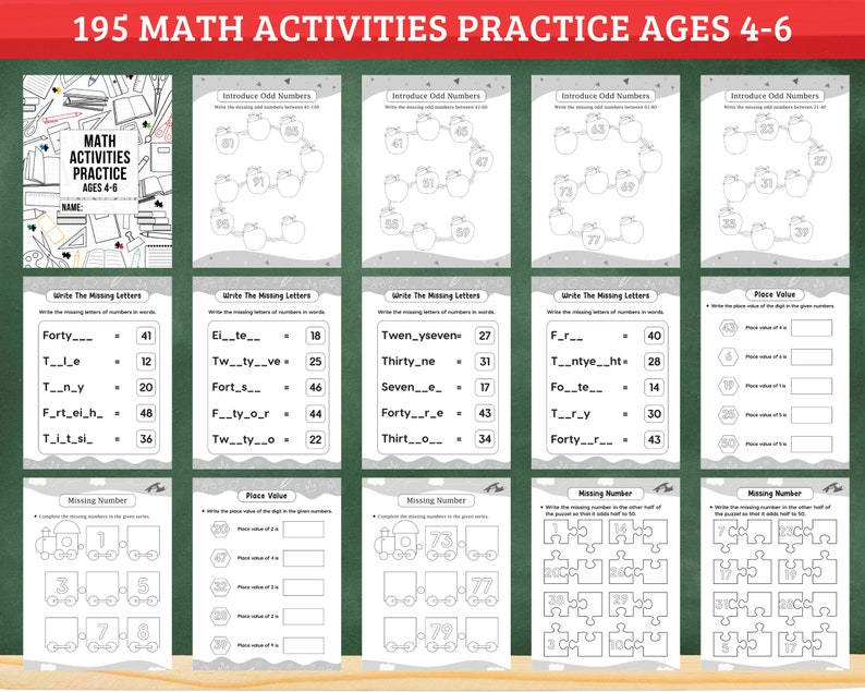 Math Worksheet Kindergarten Printable Counting Exercises Practice for ...