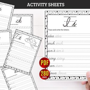Cursive Tracing Handwriting Worksheets Alphabet Learning to Write ...