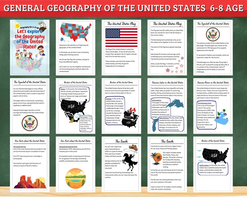 Geography United States Northeast Worksheets Teaching Study Activity ...