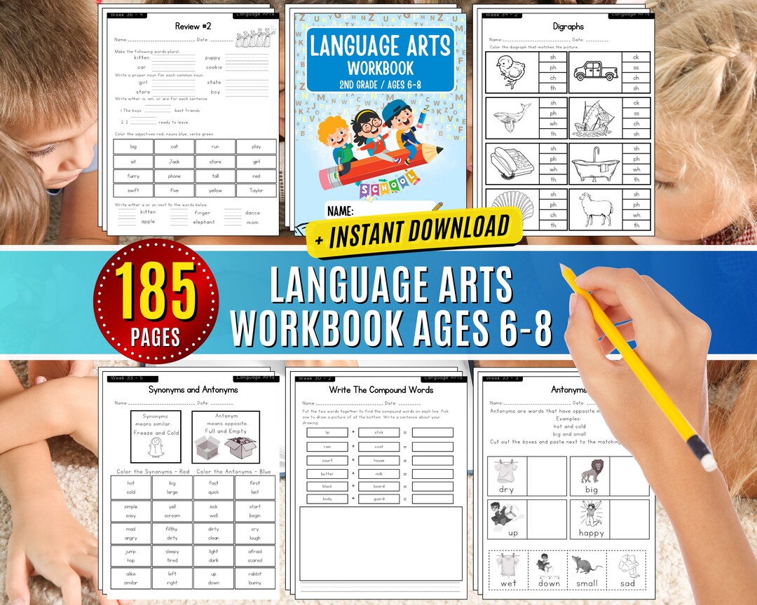 Language Arts Worksheets Activities Educational 2nd Grade Grammar ...