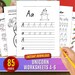 Unicorn Worksheets Letter Alphabet, Unicorn Number Activity Book ...