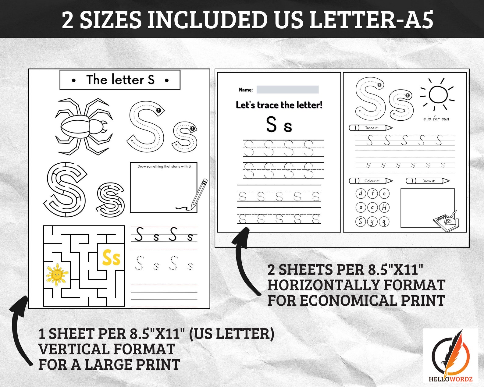 Letter S Worksheet Preschool Practice Letters of Week S Tracing ...