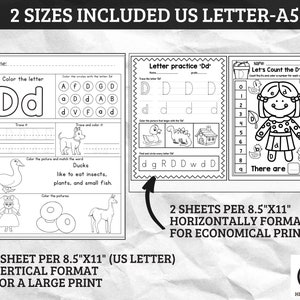 Alphabet Worksheets Letter Recognition Preschool Printable Activity ...