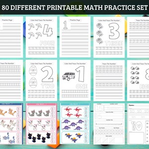 Kindergarten Number Worksheets Activities Printables Learn to Count ...
