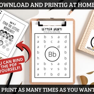 Find the Letters Hunt Worksheets, Find and Dab Alphabet ABC Printable A ...