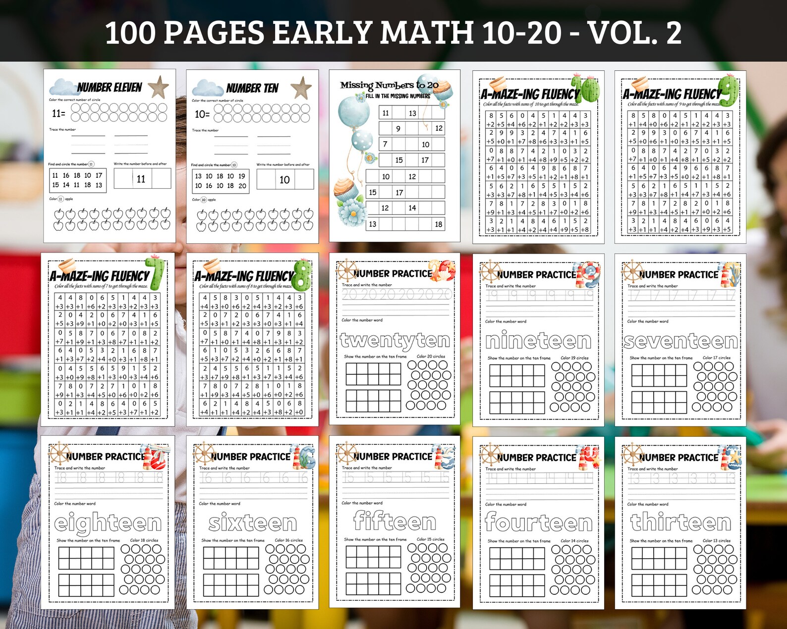 100 Early Math Learning Counting to 20 Math Kids, Learning Numbers Kids ...