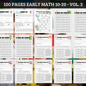 Numbers Worksheets Counting to 20 Math Kids, Learning Numbers Kids ...