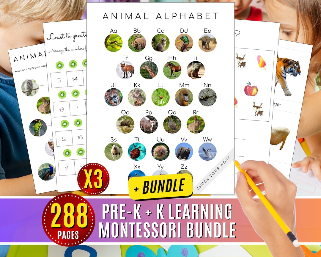 Worksheet Preschool Learning Activities, Bundle Digital Pre-k + K ...