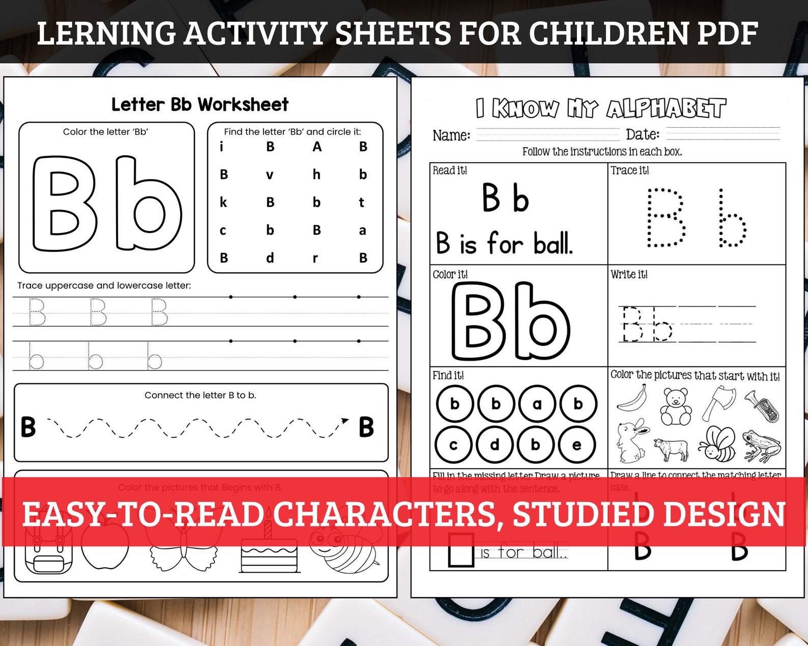 Preschool Letter B Worksheet Letters of Week Pre-k Activity Tracing ...