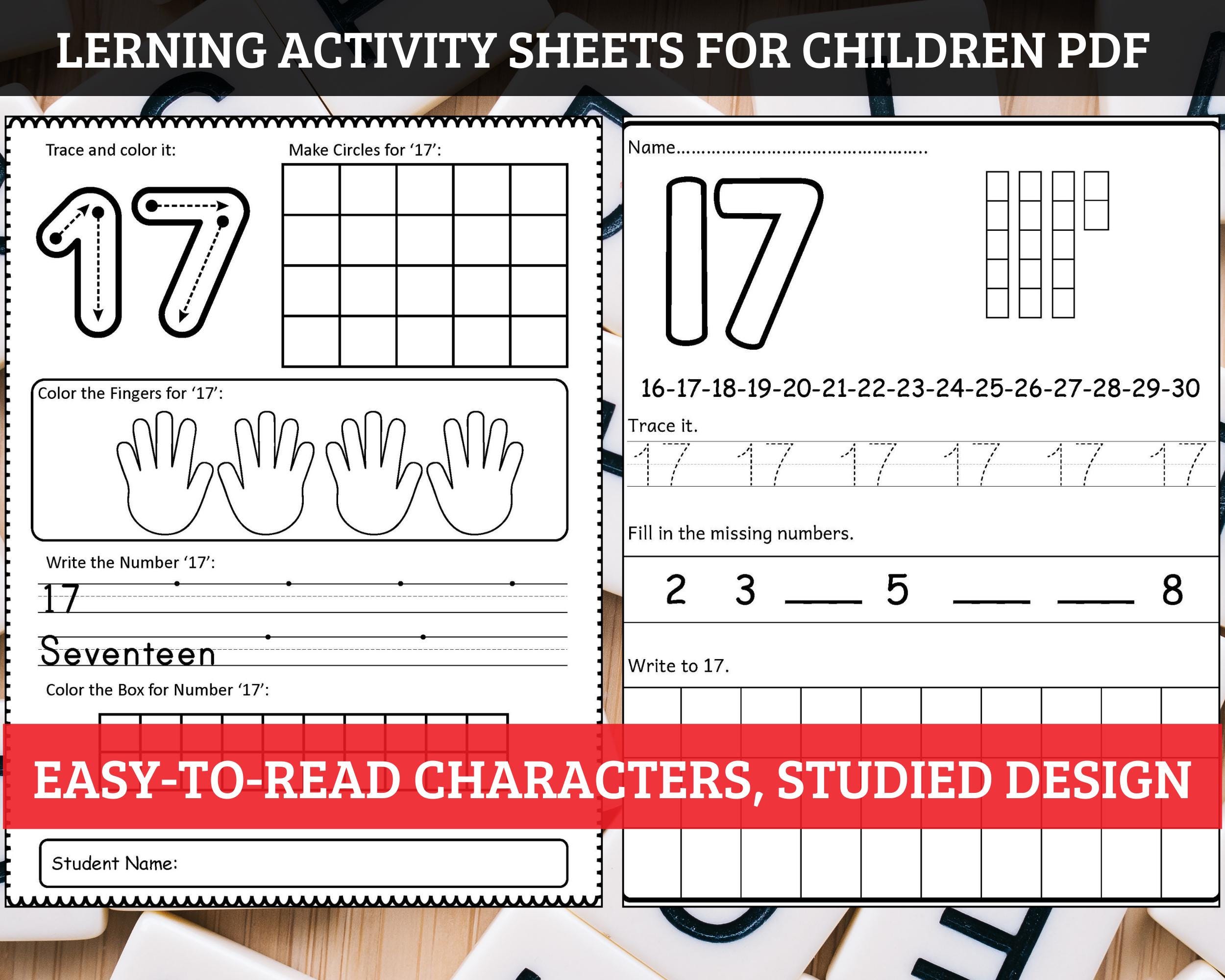 Number Recognition 1 30 Counting and Color Worksheet Learn to Count ...