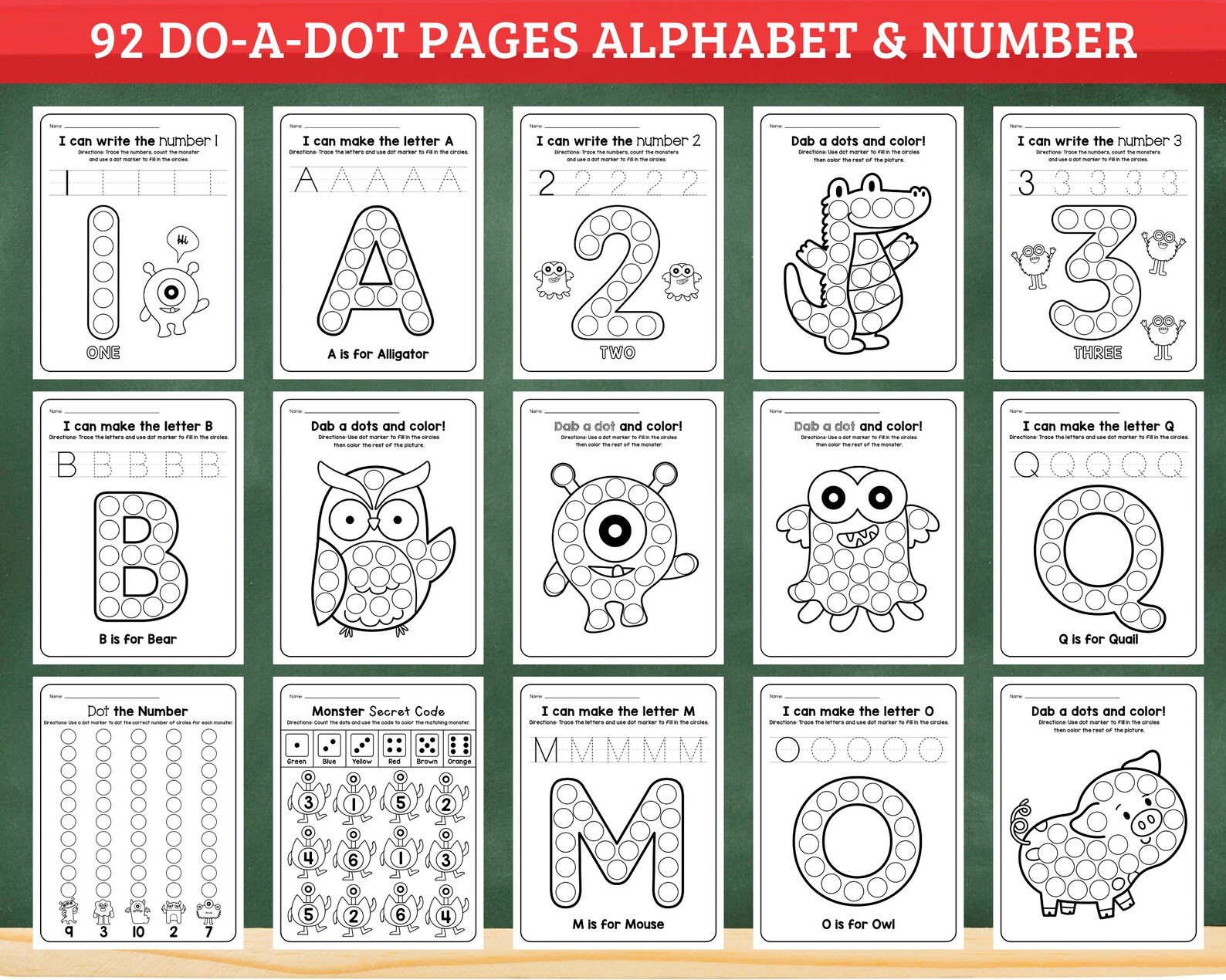 Worksheet Dot Marker Letters Coloring Alphabet Animal ABC Do a Dot ...