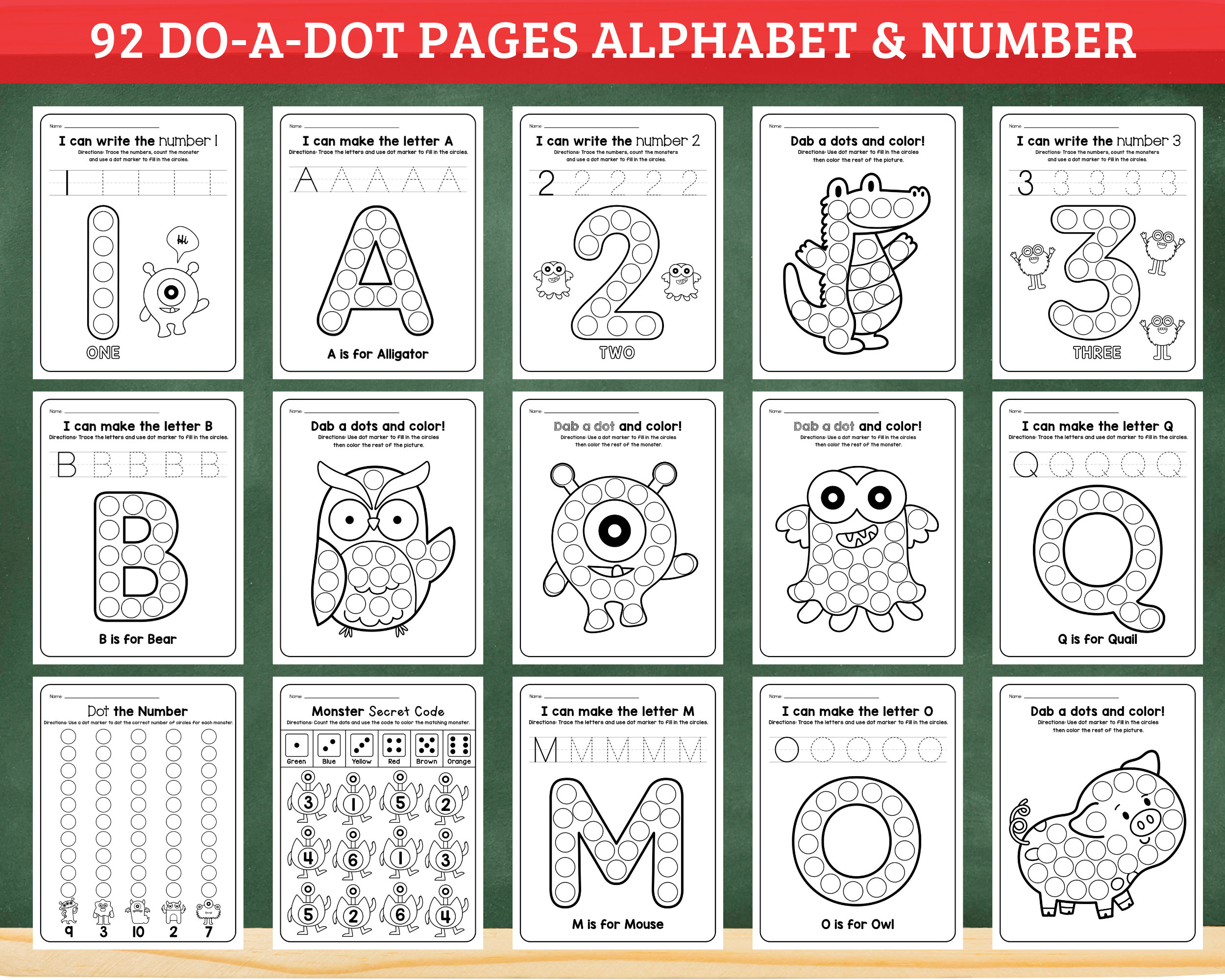Worksheet Dot Marker Letters Coloring Alphabet Animal ABC Do a Dot ...