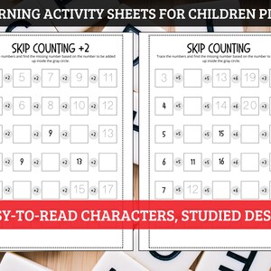 Skip Counting Worksheet Math Printable Activity for Kindergarten ...