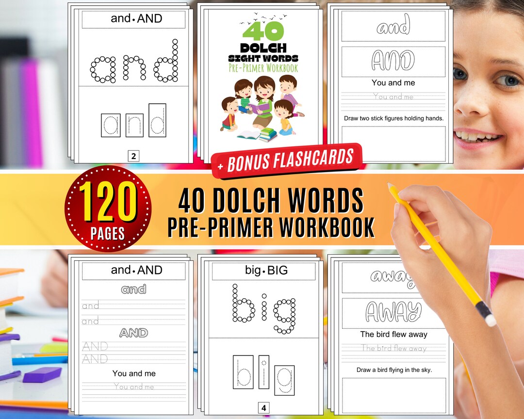 Dolch Sight Word Pre-primer Worksheets Kindergarten High Frequency Pre ...