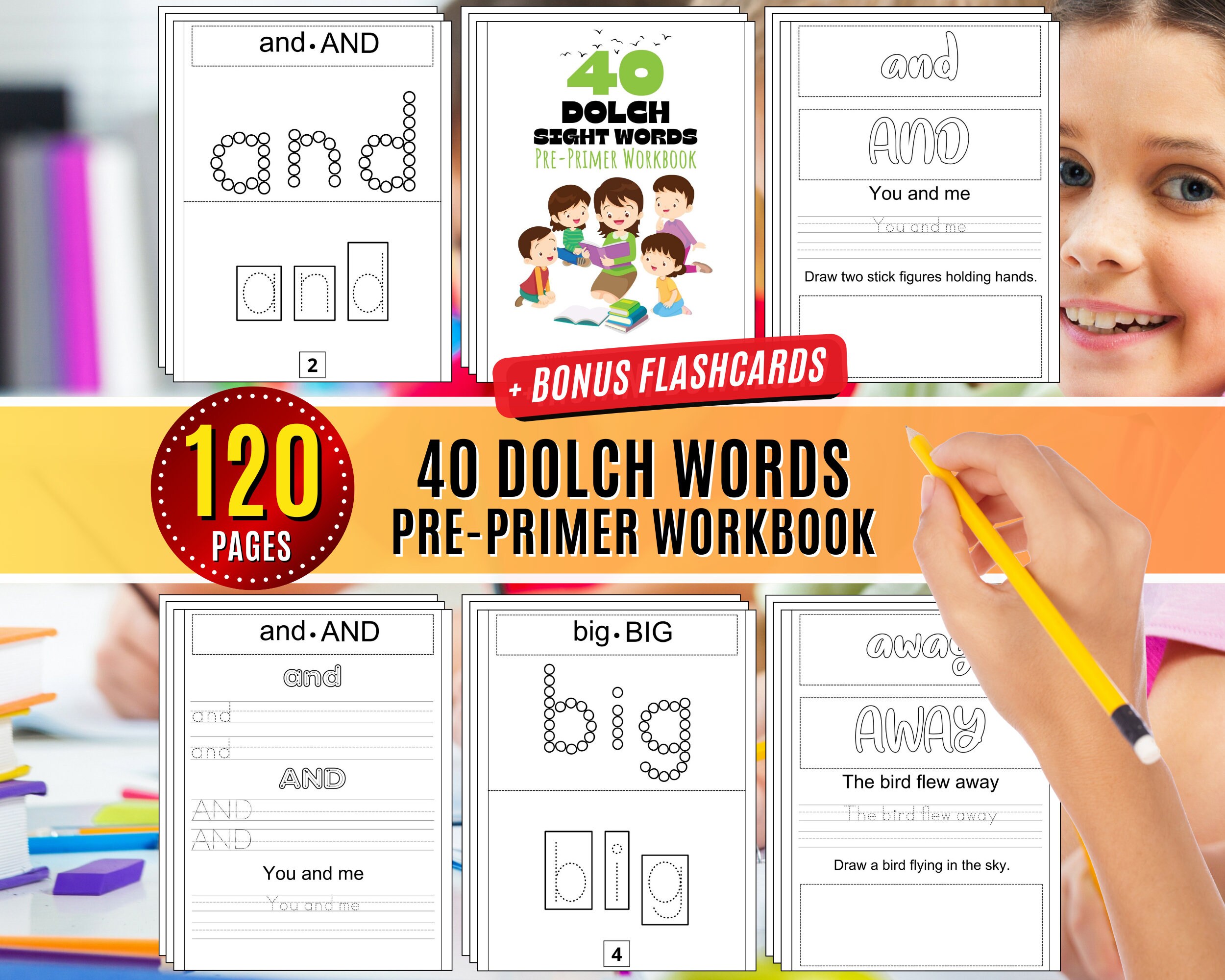 Dolch Sight Word Pre-primer Worksheets Kindergarten High Frequency Pre ...