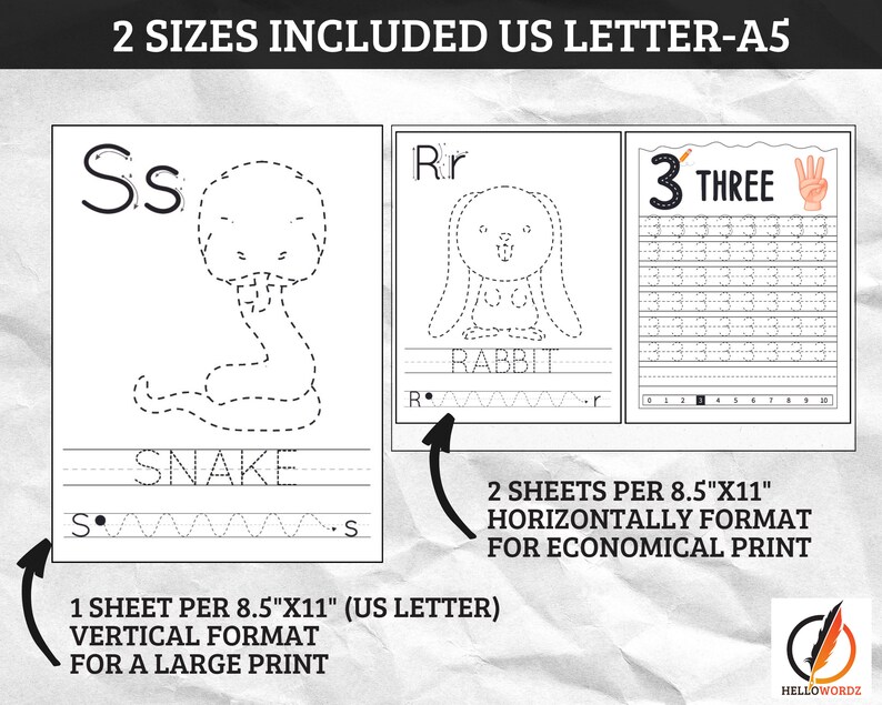 Tracing Workbook: Letters, Numbers, Shapes - Handwriting Practice ...
