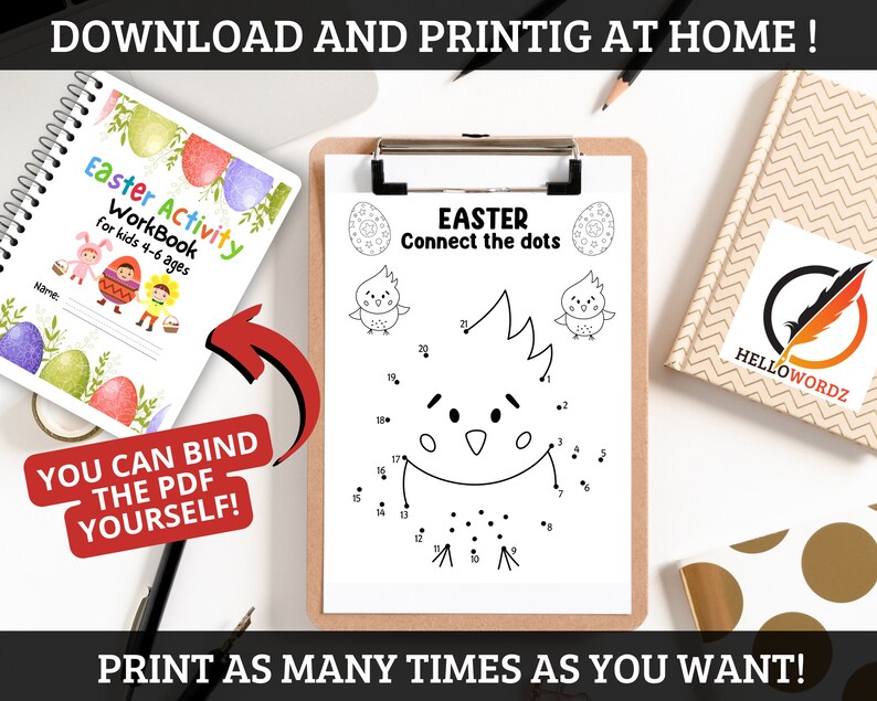 Easter Activity Book Coloring Pages Worksheets, Easter Activities for ...