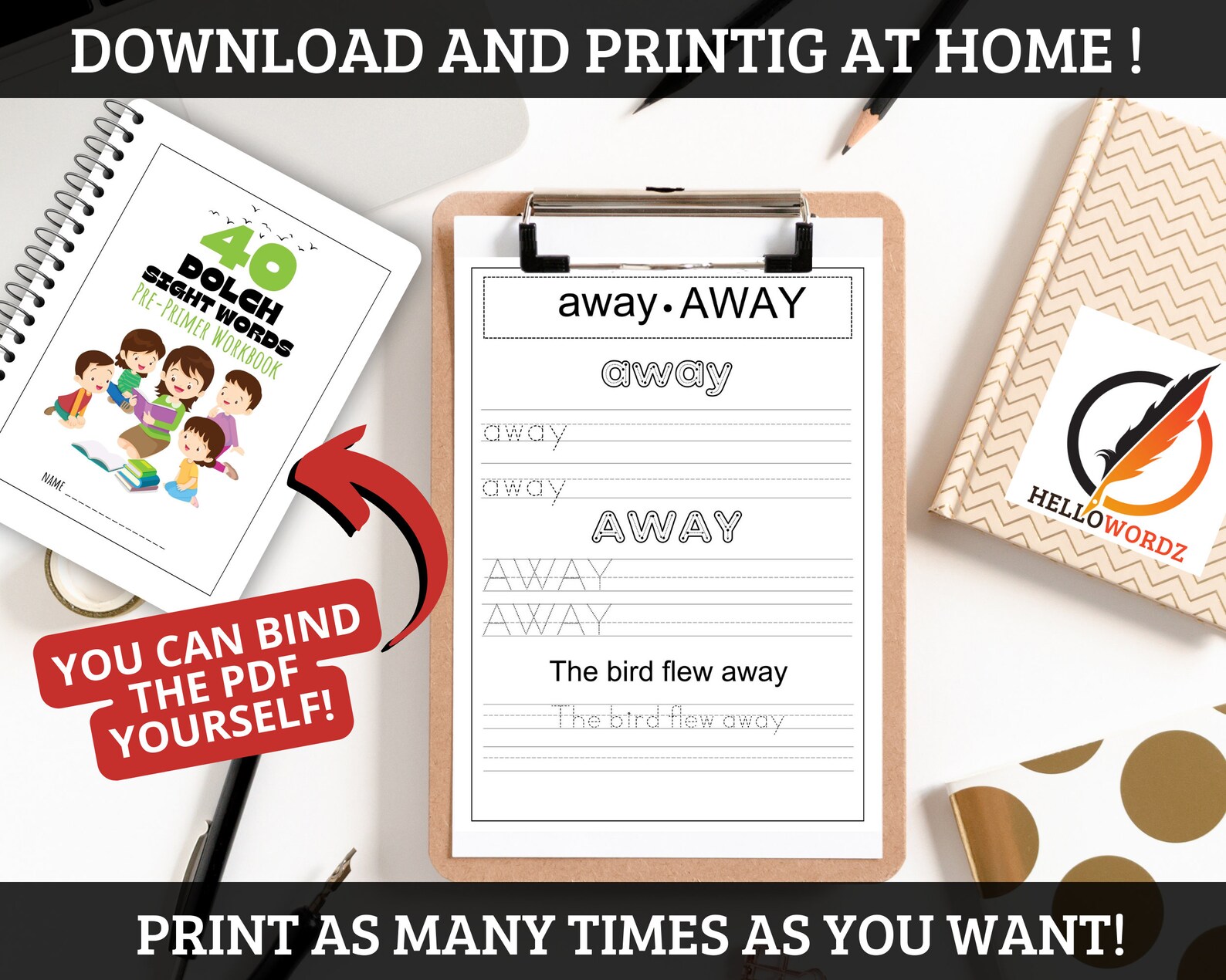 Dolch Sight Word Pre-primer Worksheets Kindergarten High Frequency Pre ...