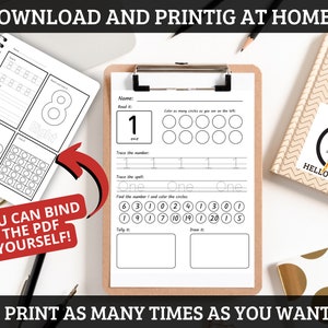 Number 1 to 30 Recognition Learning to Count and Color Worksheet 1 to ...