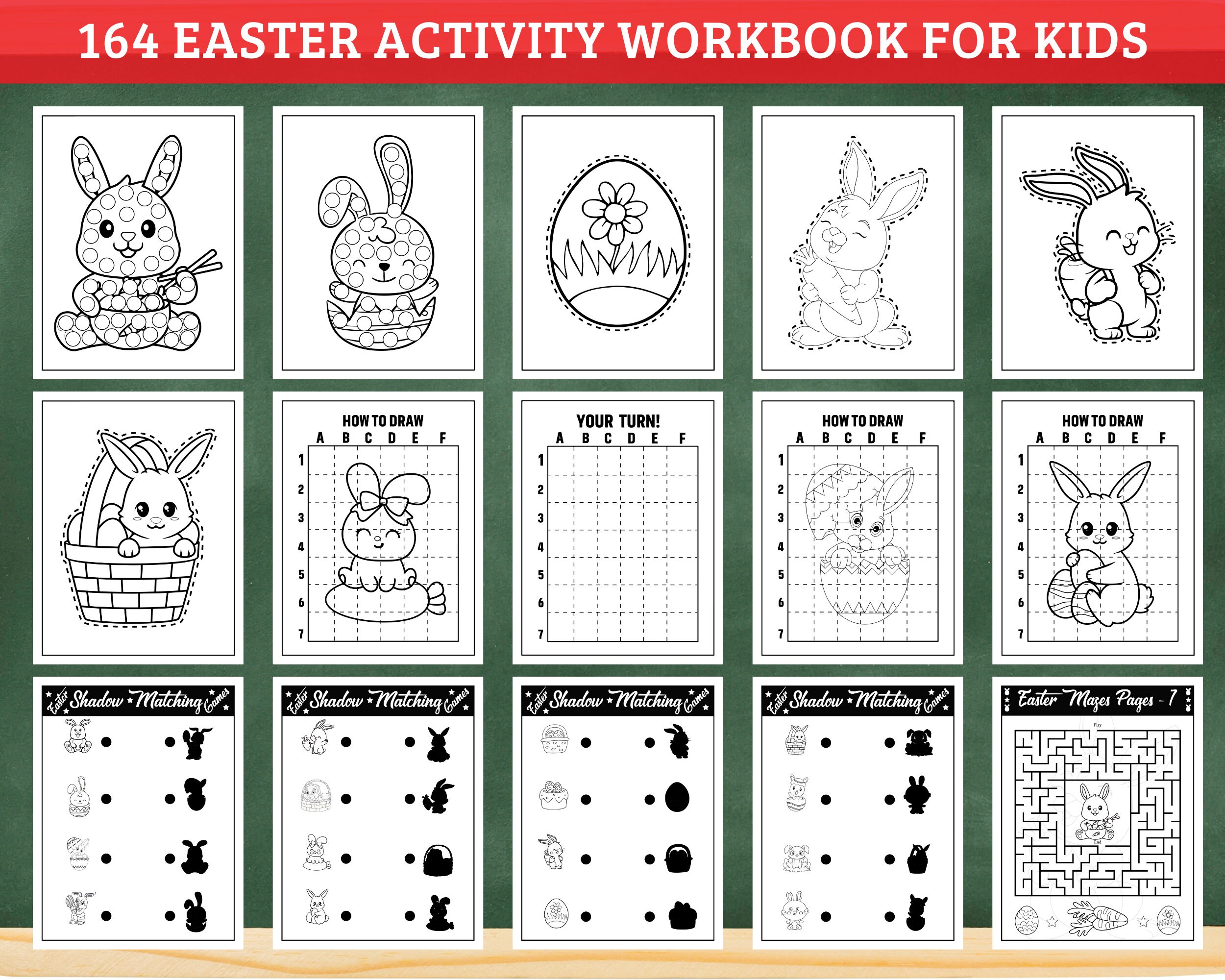 Easter Activity Book Coloring Pages Worksheets, Easter Activities for ...