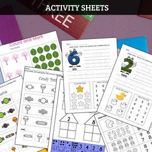 Counting to 10 Worksheet Math Kindergarten, Let's Count and Color for ...