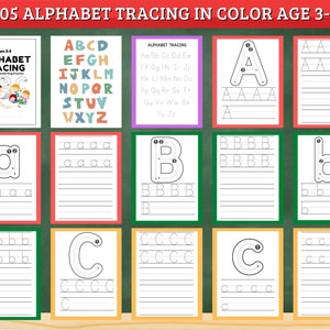 Alphabet Tracing Letters Worksheets Bundle Letter of the Week Printable ...
