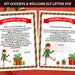 Kit Elf Letter Arrival Printable, Goodbye Elf Welcome Letter Santa ...