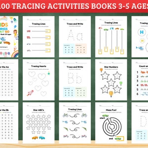 Tracing Worksheets Alphabet Writing Practice Pages Printable Pen ...