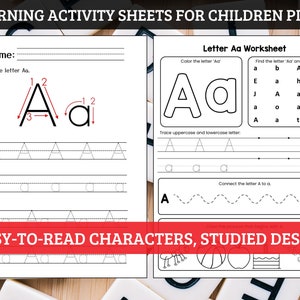 Preschool Letter A Worksheet Tracing Letters of Week Pre-k Activity ...