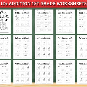Addition Worksheets Single Digit Printable, Numbers 1-10, Preschool-1st ...