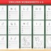Unicorn Worksheets Letter Alphabet, Unicorn Number Activity Book ...