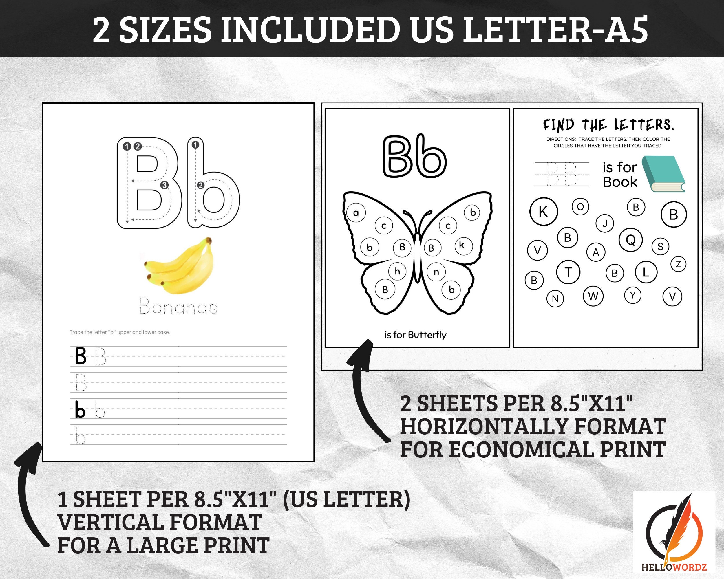 Find the Letters Hunt Worksheets, Find and Dab Alphabet ABC Printable A ...